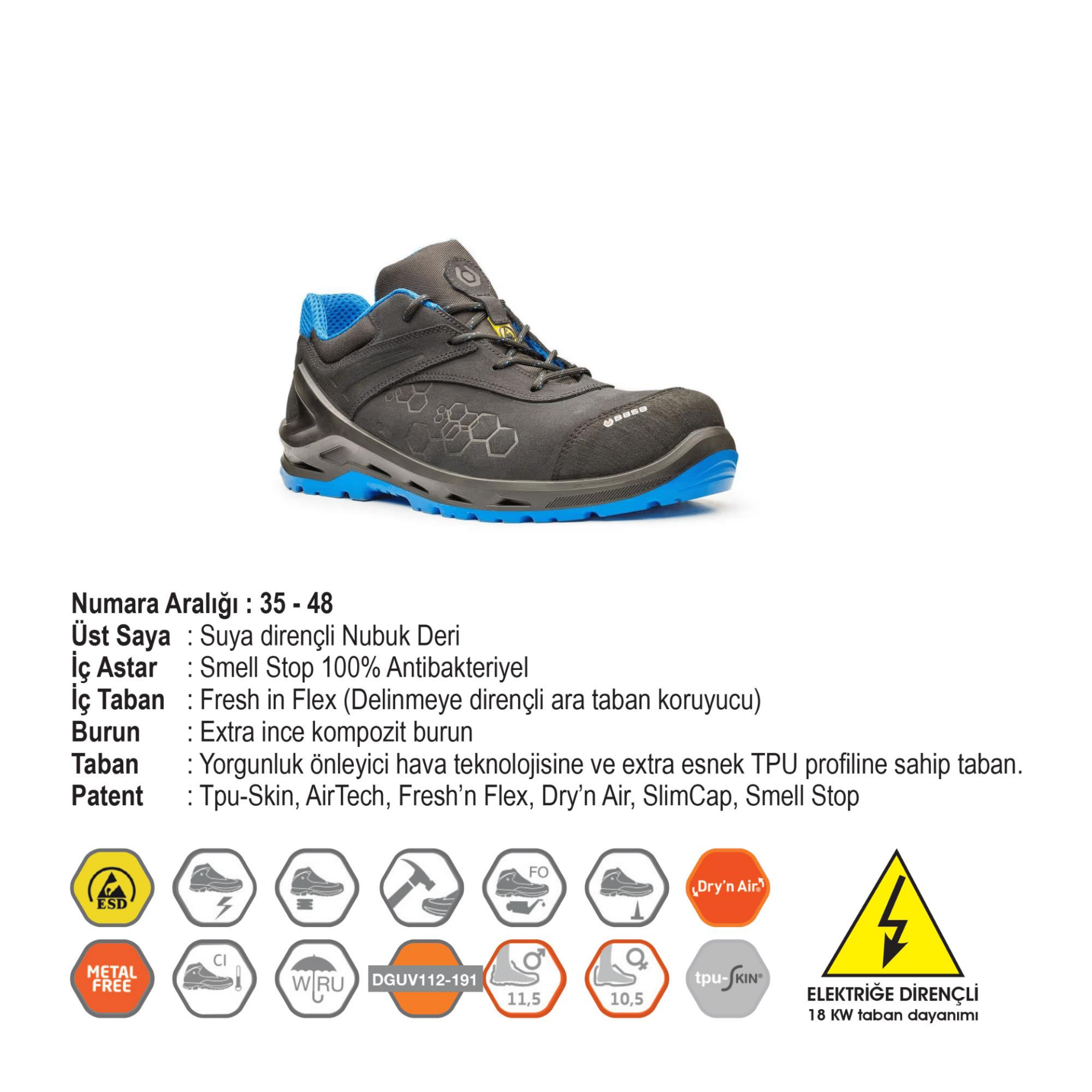 Base B1210 LINE I 4 Serisi I-ROBOX S3 CI ESD SRC İş Ayakkabısı